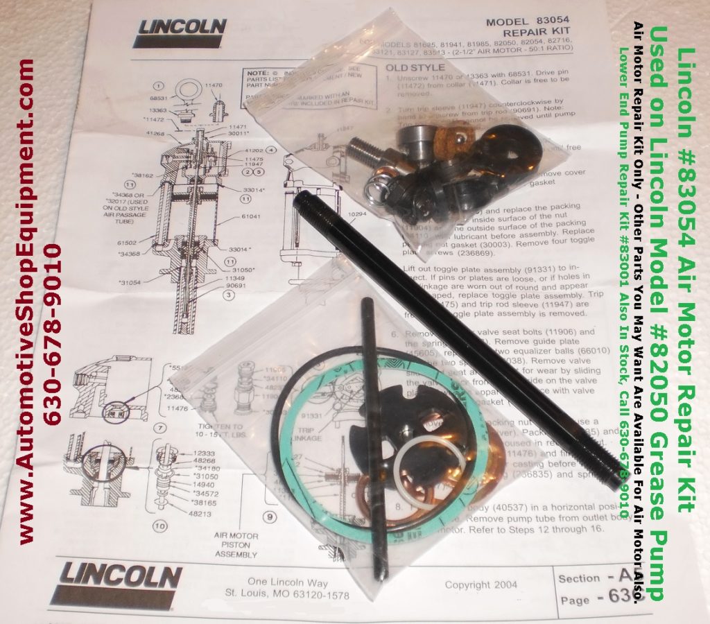 Lincoln 83001 – 83054 Repair Kits 82050 Grease Pump - Smitty’s ...